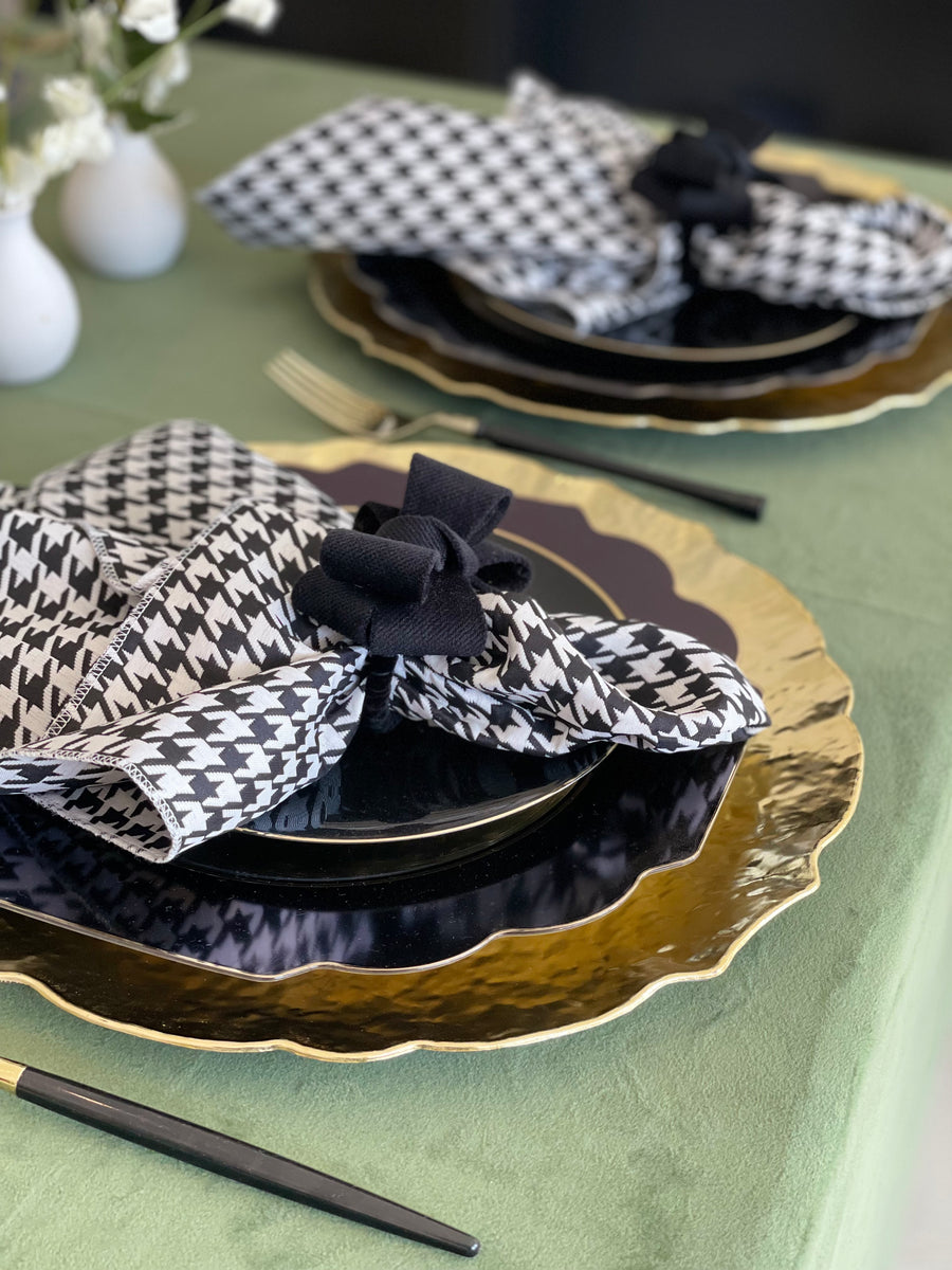 BLACK Bow Ring - Set of 6 – Elegance - Fine Tableware