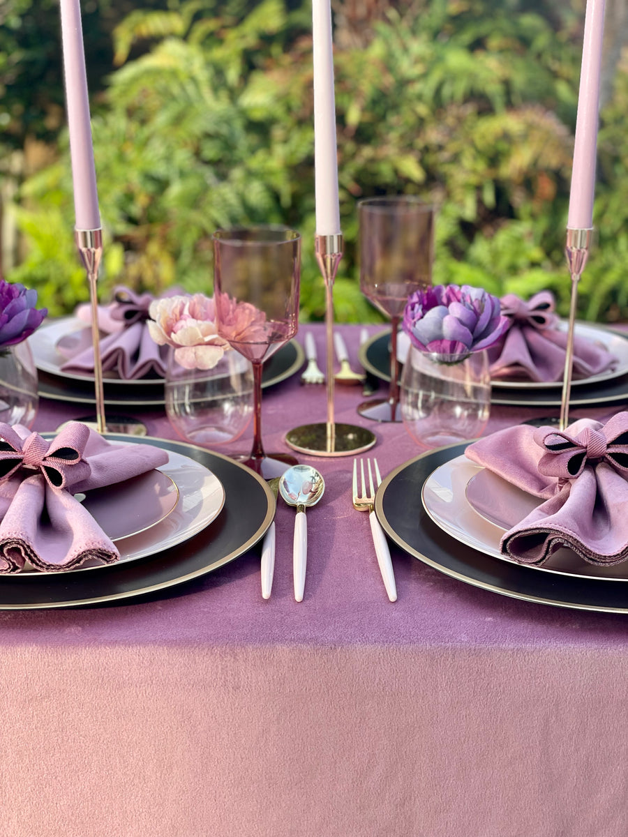 Velvet Mauve tablecloth – Elegance - Fine Tableware